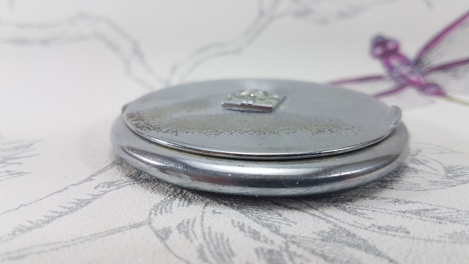 Vintage Yardley marcasite powder compact Art Deco marcasite | Etsy