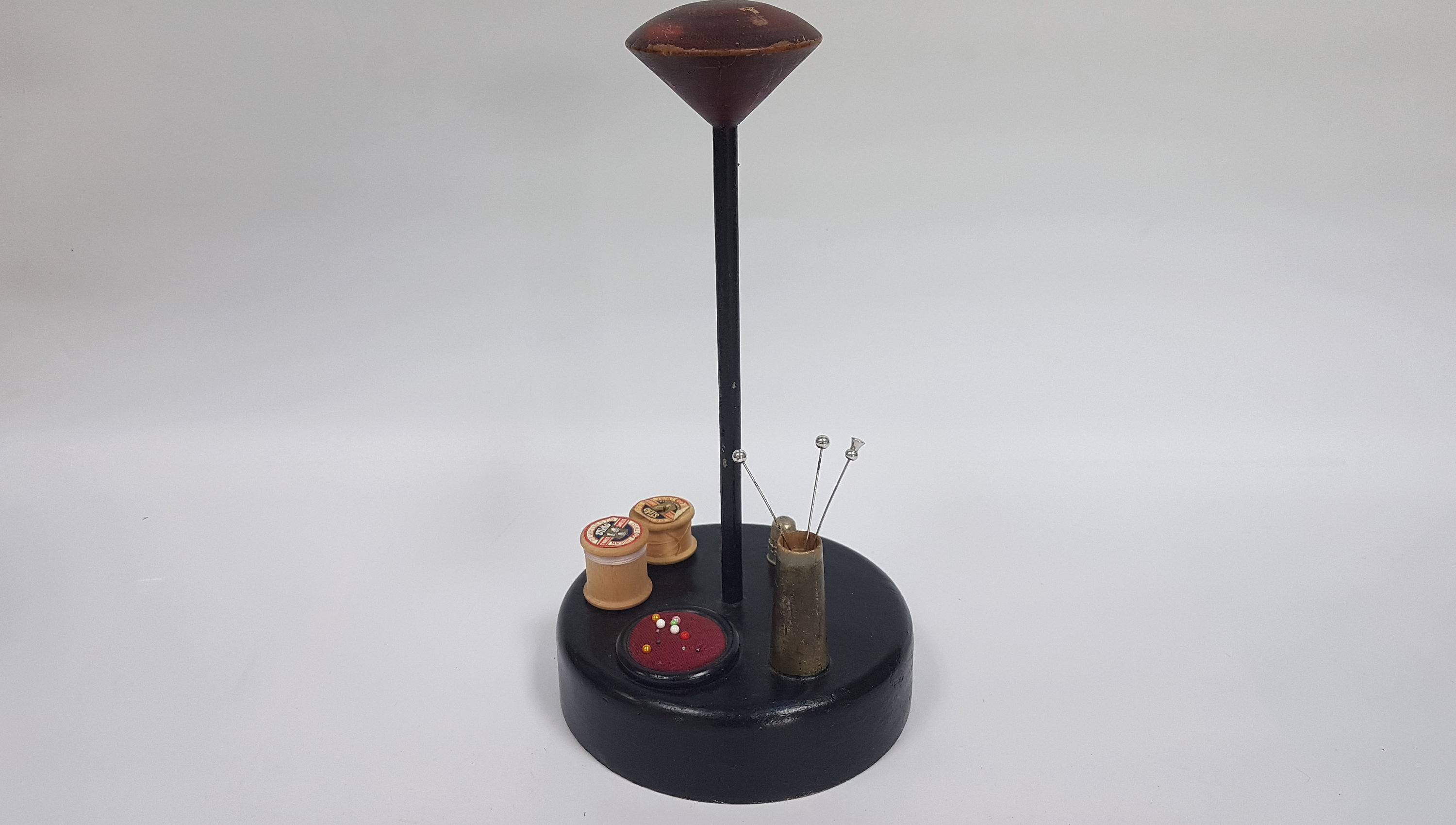 Antique Wooden Hat Stand With Hatpin Holder Pincushion and - Etsy UK