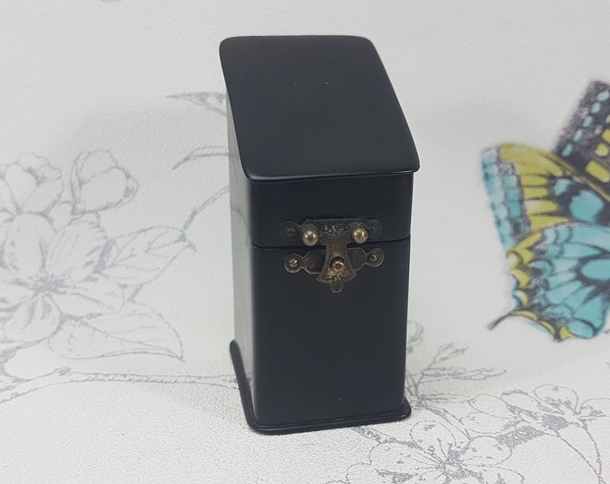 Antique Needle Box, Rare Black Bakelite Needle Case, Antique Bakelite ...