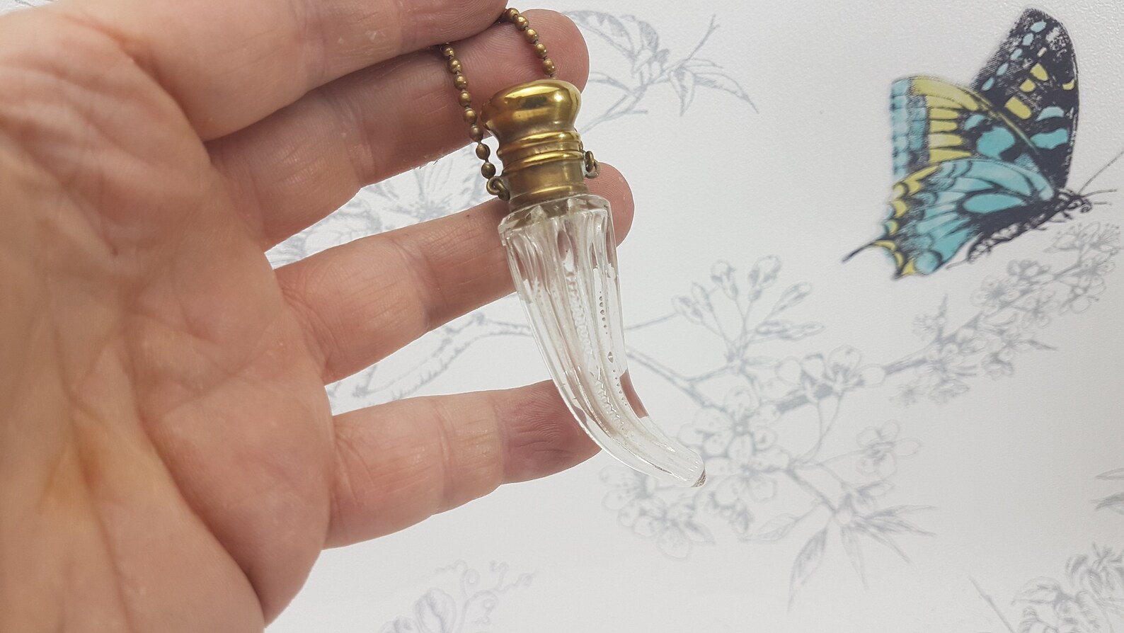 Antique Cut Glass Cornucopia Perfume Bottle for a Chatelain - Etsy