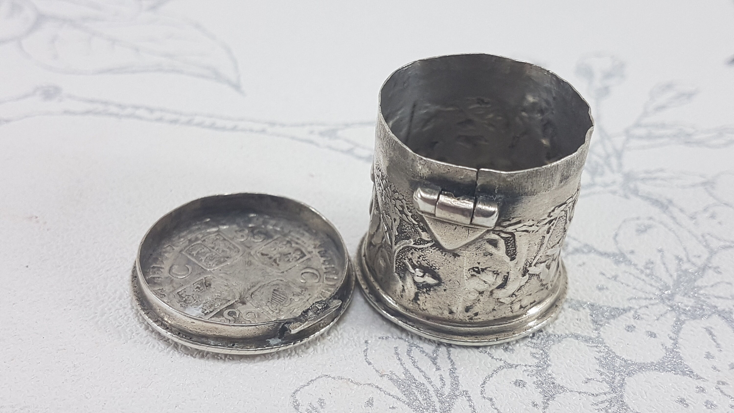 Antique Sterling Silver Pill Box Dutch 19th Century Silver - Etsy