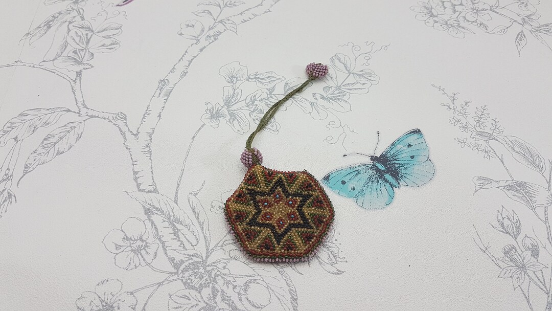 Vintage Beaded Coin Purse, Small Hand Beaded Coin Purse With Toggle ...