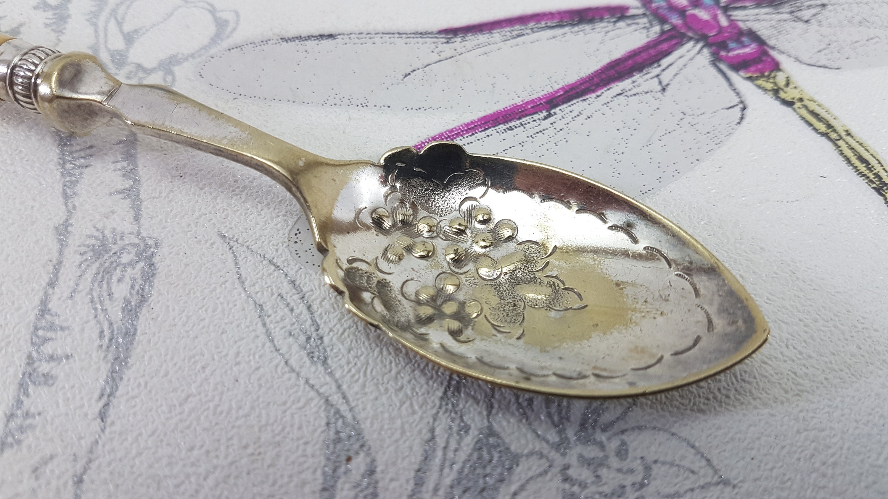 Antique Preserve Spoon Ornate Silver Plate Jam Spoon With - Etsy