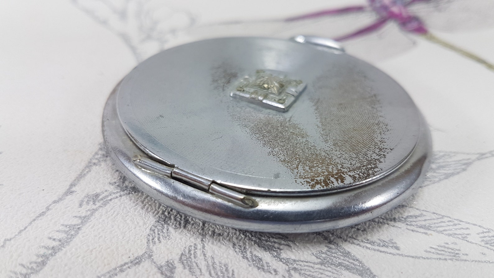 Vintage Yardley marcasite powder compact Art Deco marcasite | Etsy