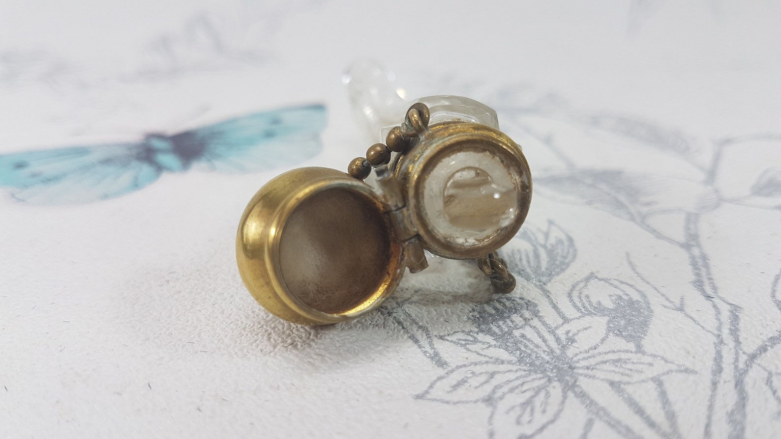 Antique Cut Glass Cornucopia Perfume Bottle for a Chatelain - Etsy