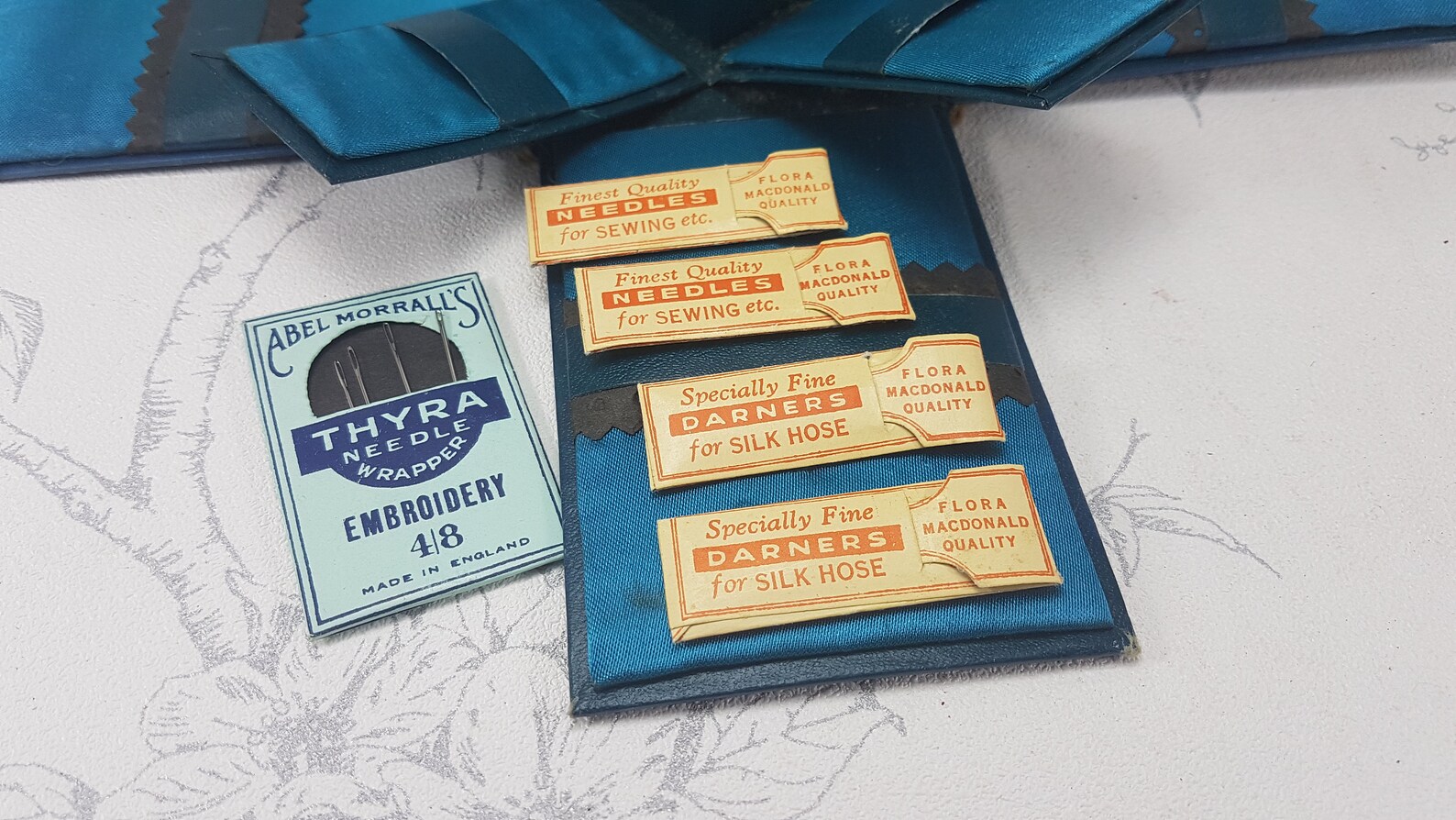 Antique Folding Sewing Compendium Needle Case Vintage - Etsy UK