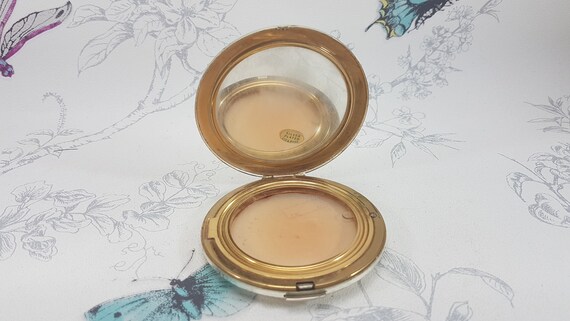 Vintage Stratton silver plate compact mirror, Stratto… - Gem