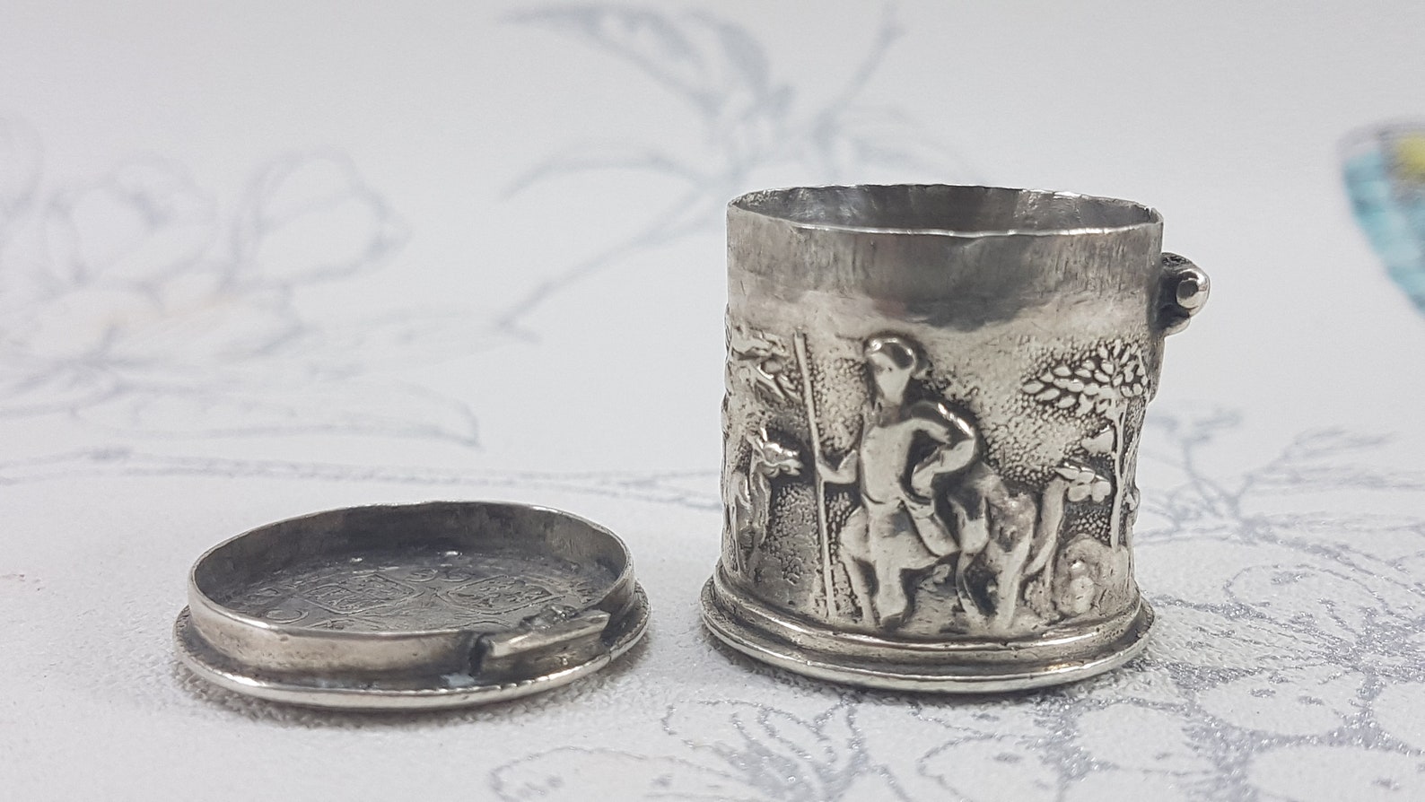 Antique Sterling Silver Pill Box Dutch 19th Century Silver - Etsy