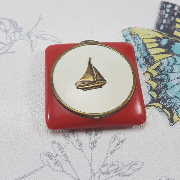 French Enamel Compact - Etsy
