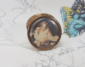 Art Deco Compact, Dubarry Powdrette Compact Mirror, Powdrette Dubarry ...