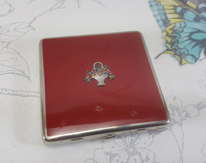 Vintage Dubarry Powder Compact, Rare Dubarry Compact Mirror, Enamel ...