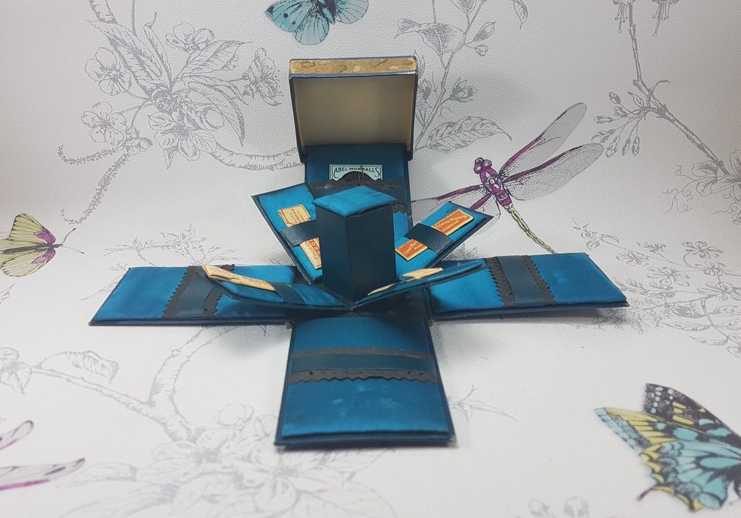 Antique Folding Sewing Compendium Needle Case, Vintage Cardboard Fold ...