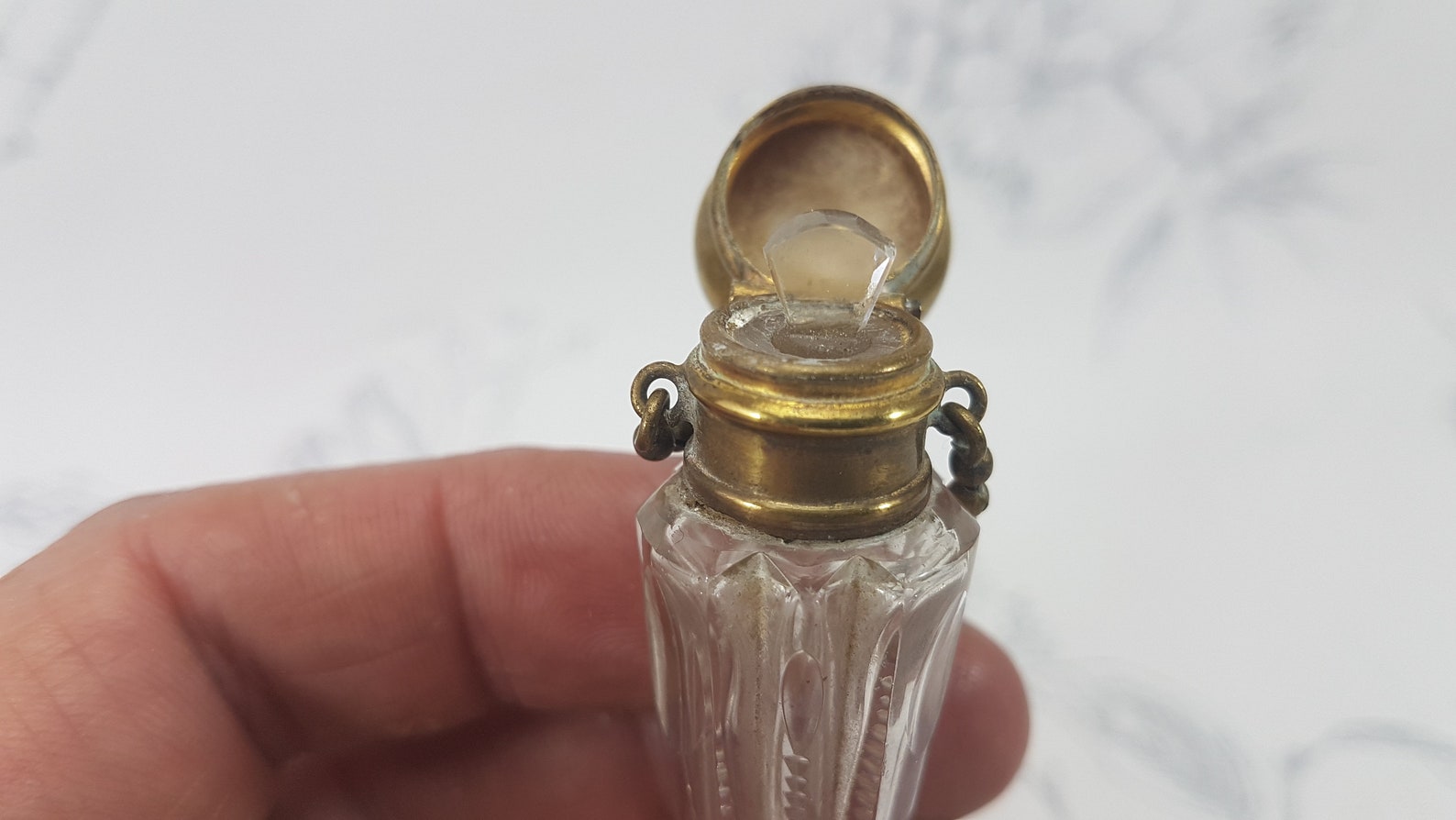 Antique Cut Glass Cornucopia Perfume Bottle for a Chatelain - Etsy