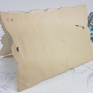 Victorian Greeting Card, Antique Paper Greeting Card With Hand Written ...