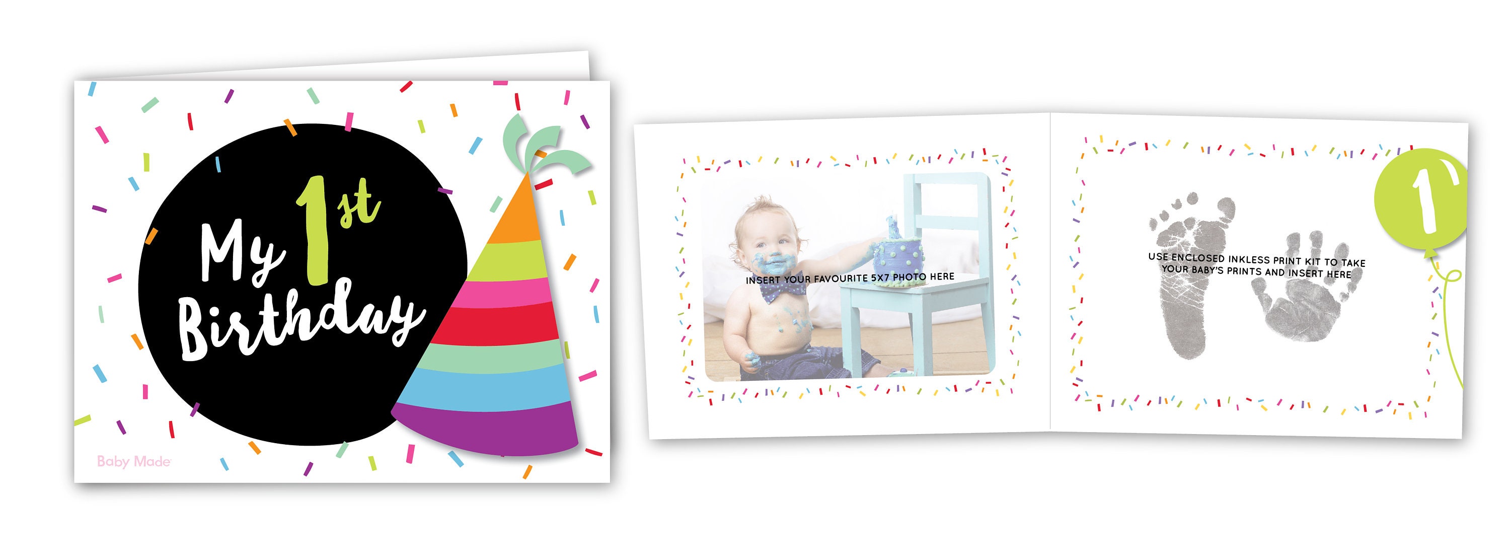 MY 1ST BIRTHDAY Keepsake Card Kit - Etsy Australia