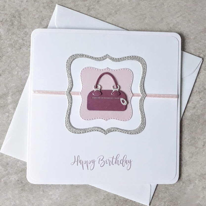 Handbag Birthday Card Happy Birthday - Etsy 日本