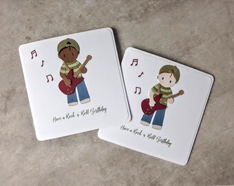 Rock Star Birthday Card - Etsy UK