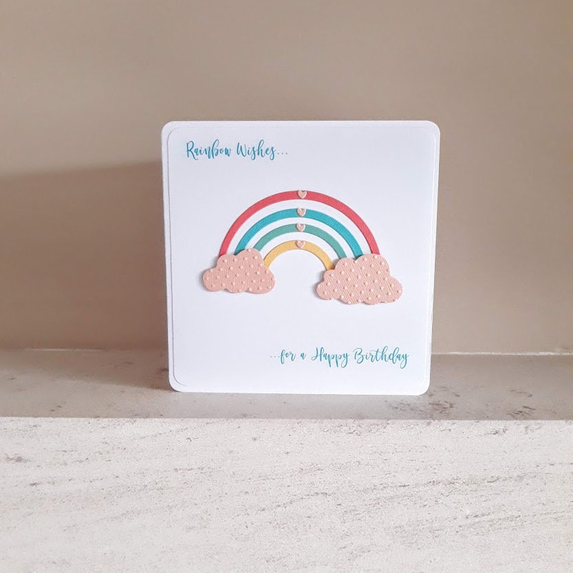 Rainbow Birthday Card : Rainbow Wishes - Etsy