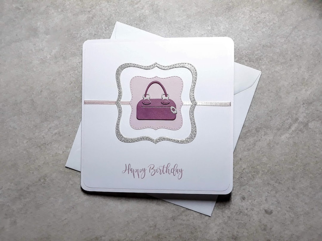 Handbag Birthday Card Happy Birthday - Etsy