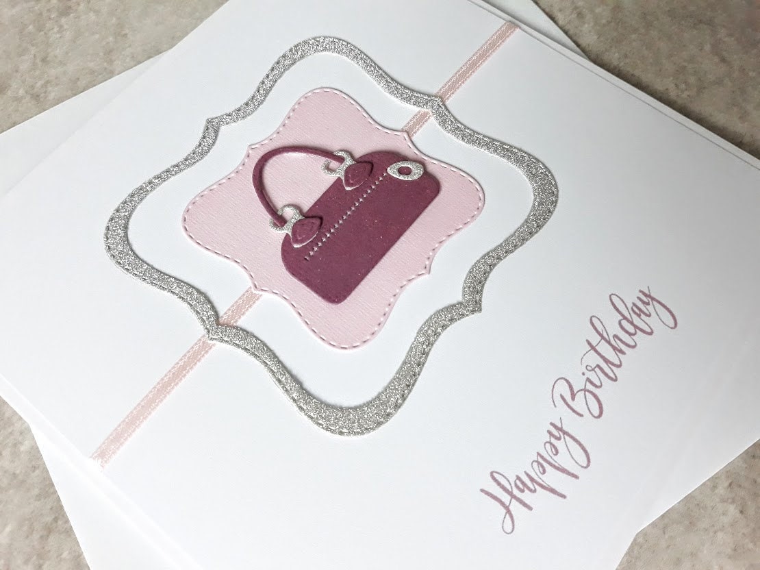 Handbag Birthday Card Happy Birthday - Etsy 日本
