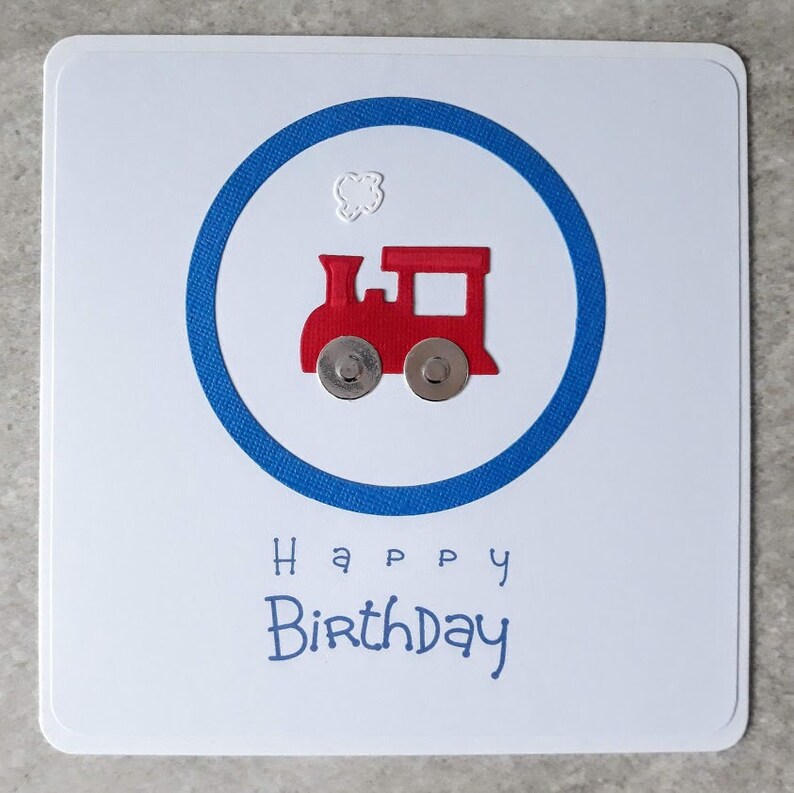 Train Birthday Card, Birthday Card, Greeting Card, Train Card, Card for ...