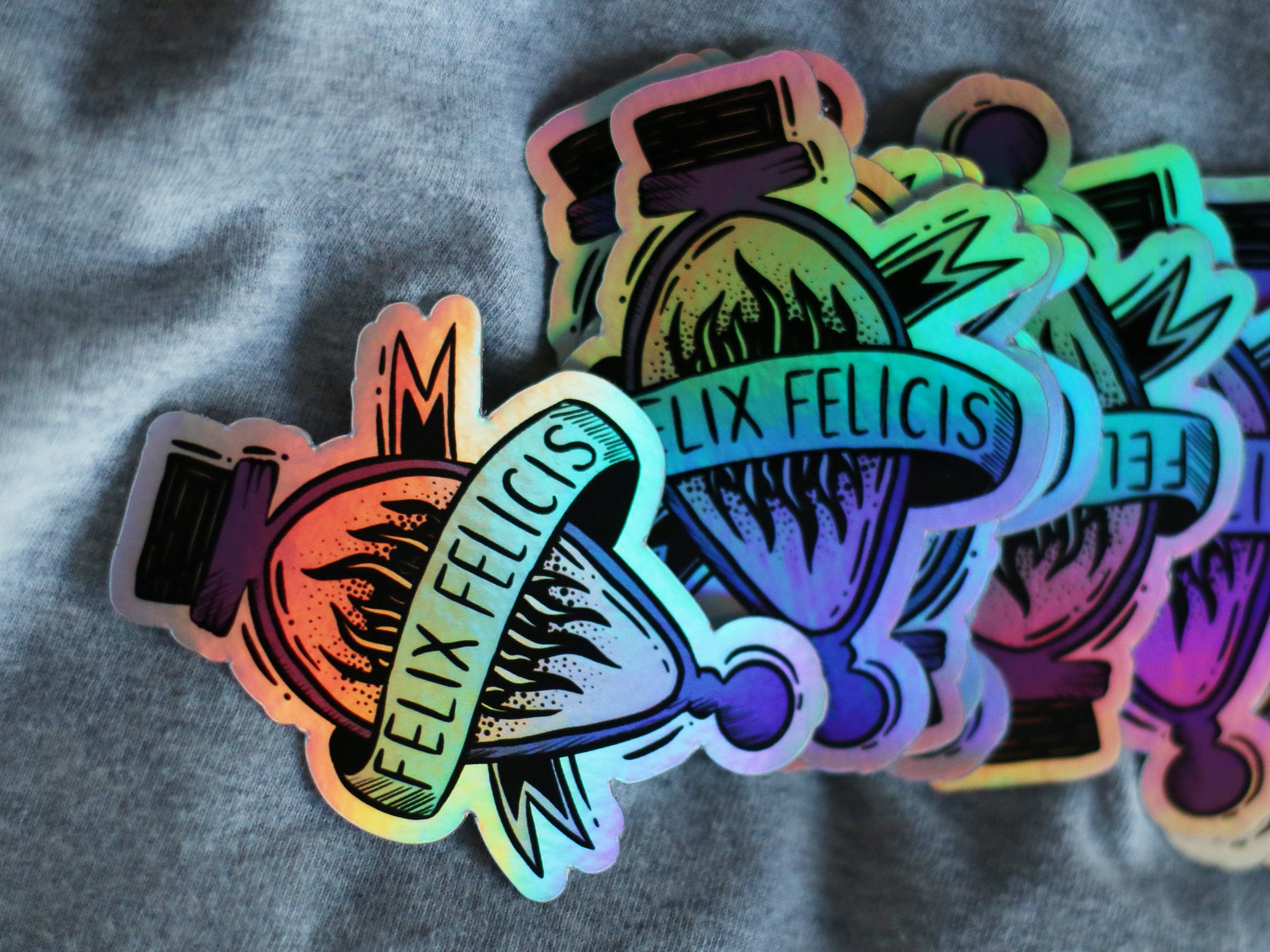 Felix Felicis Holographic Sticker Elixir, Felix Felicis Potion Holo ...