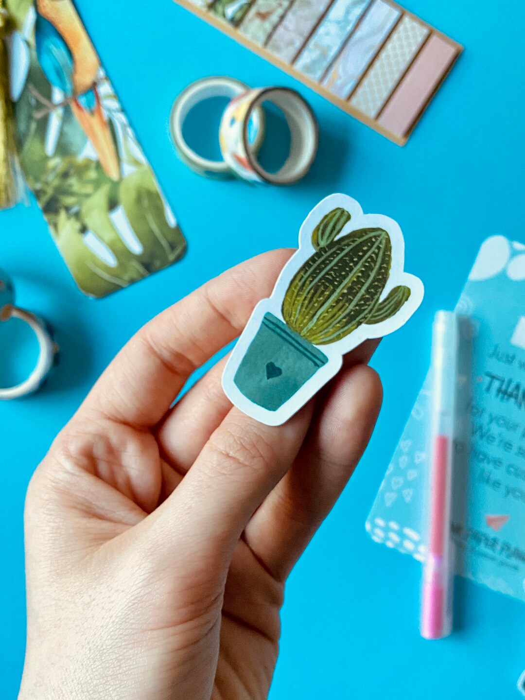 Großer Kaktus Sticker, Kaktus Sticker, Pflanzen Sticker Laptop ...