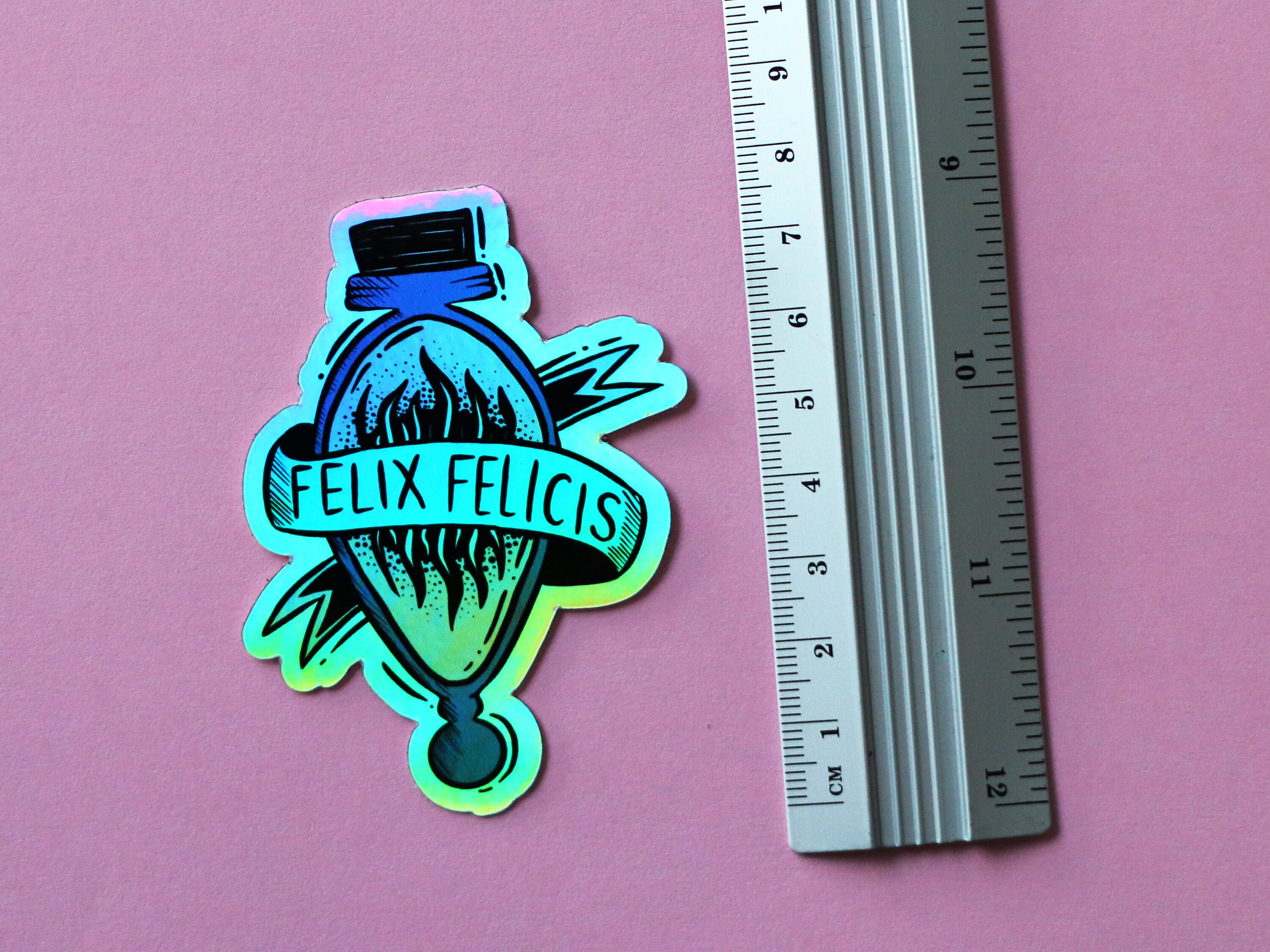 Felix Felicis Holographic Sticker Elixir, Felix Felicis Potion Holo ...