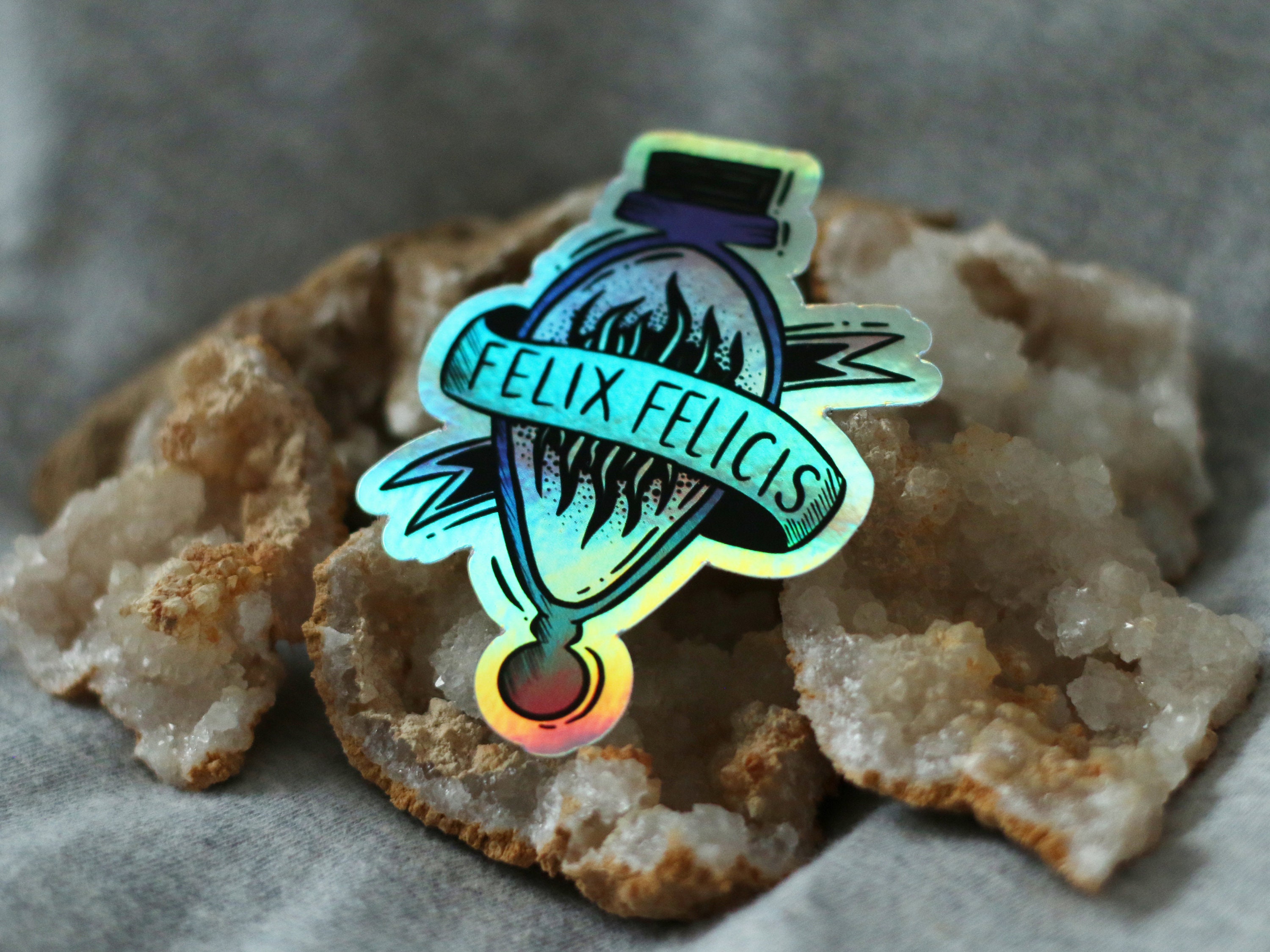 Felix Felicis Holographic Sticker Elixir, Felix Felicis Potion Holo ...