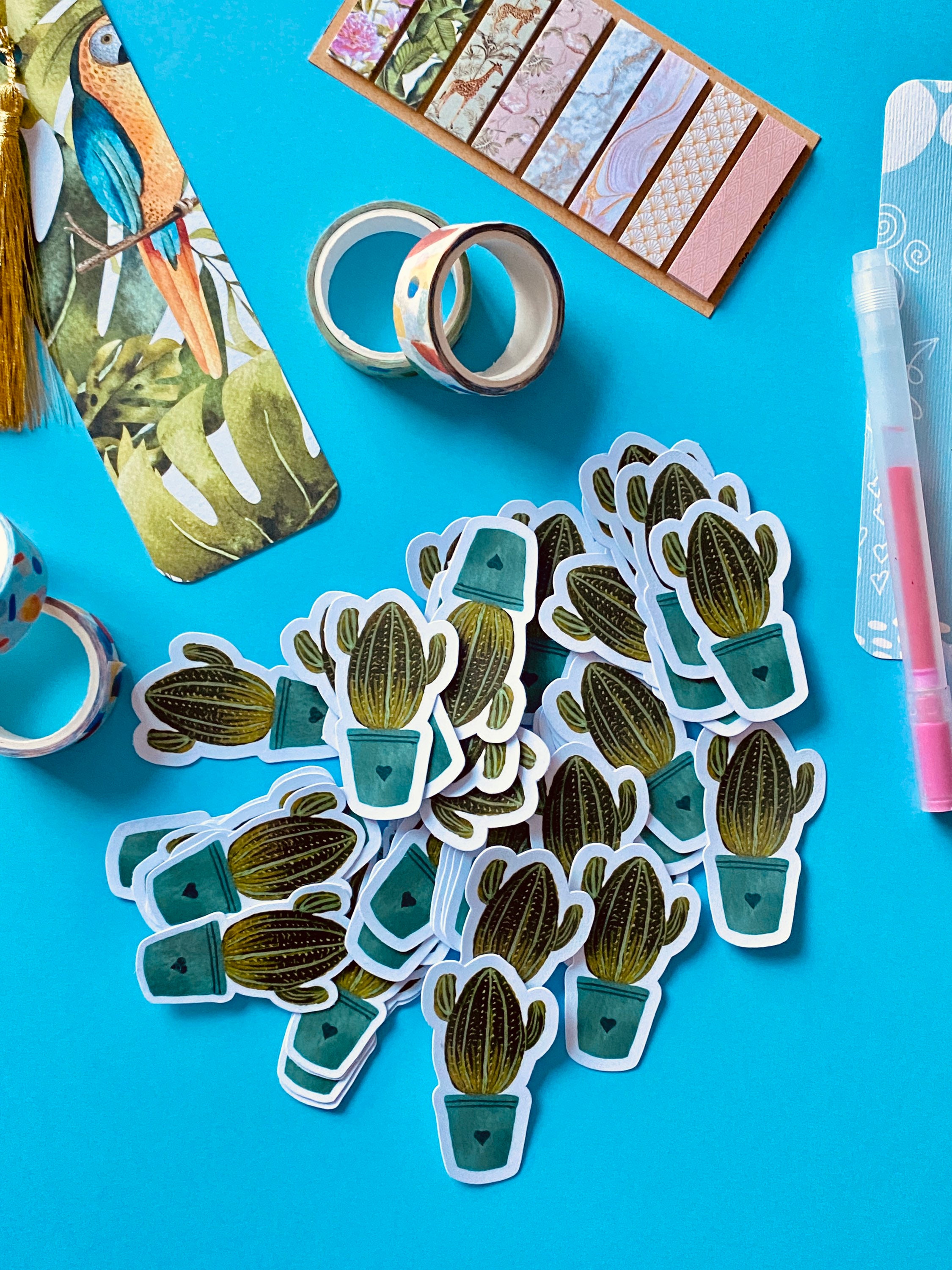 Großer Kaktus Sticker, Kaktus Sticker, Pflanzen Sticker Laptop ...