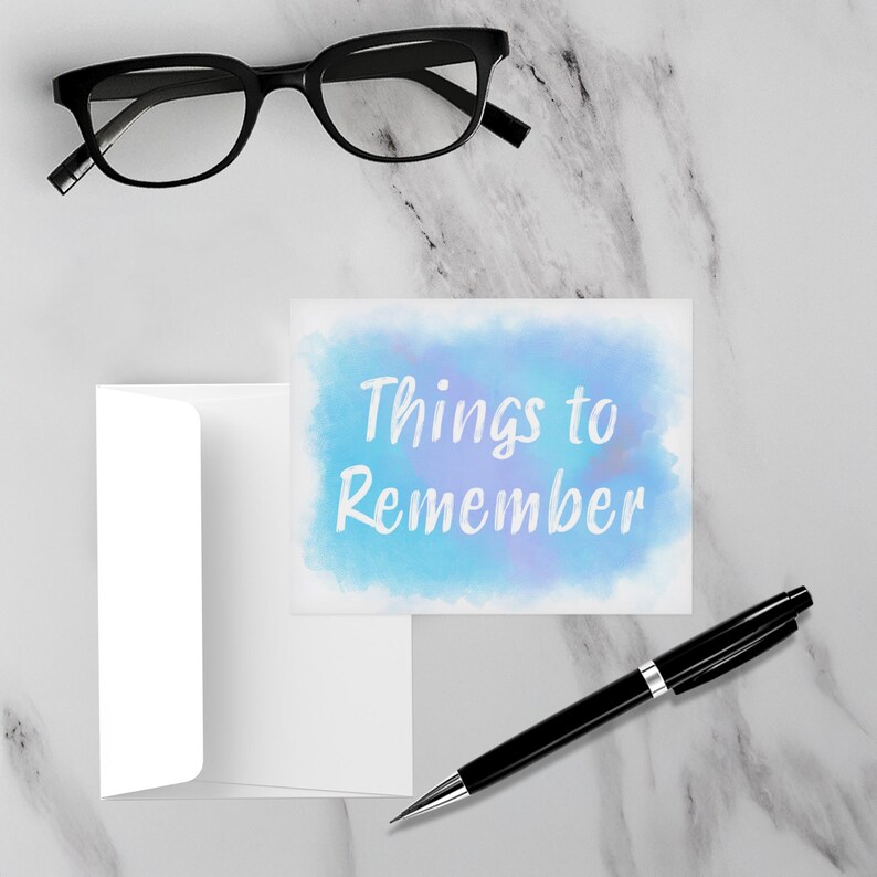 Things to Remember Note Card Packs for Doctors to Patients, Medical ...