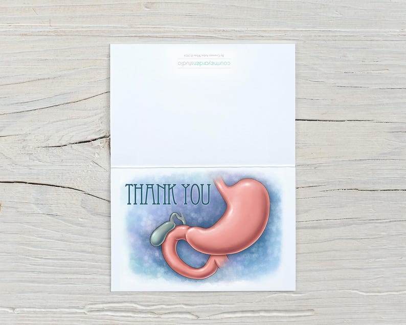 Thank You Card for GI Doctor, Healthcare Greeting Card, Stomach ...