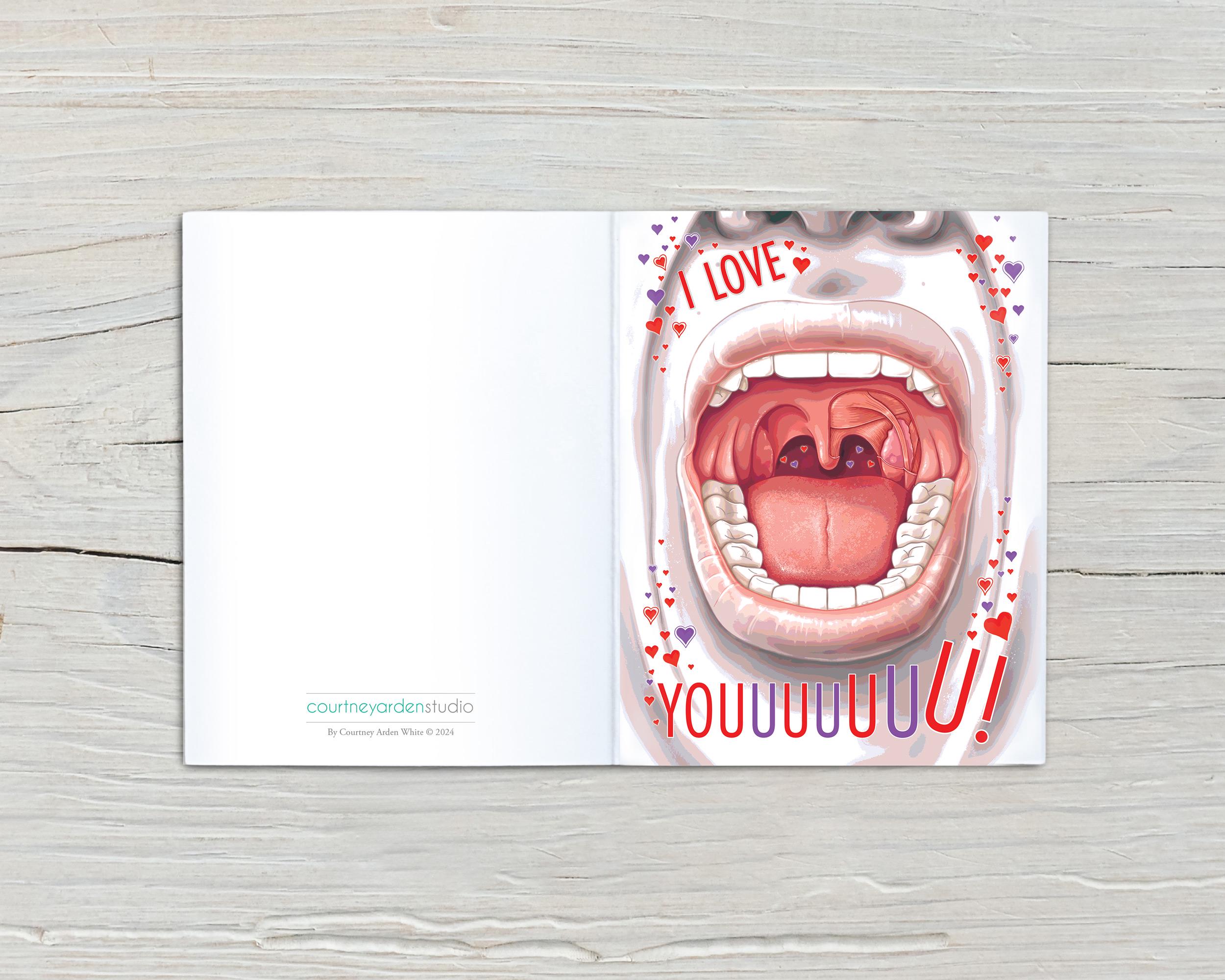 Happy Valentine's Day Card for Dentist, Anatomy I Love You Card for ...
