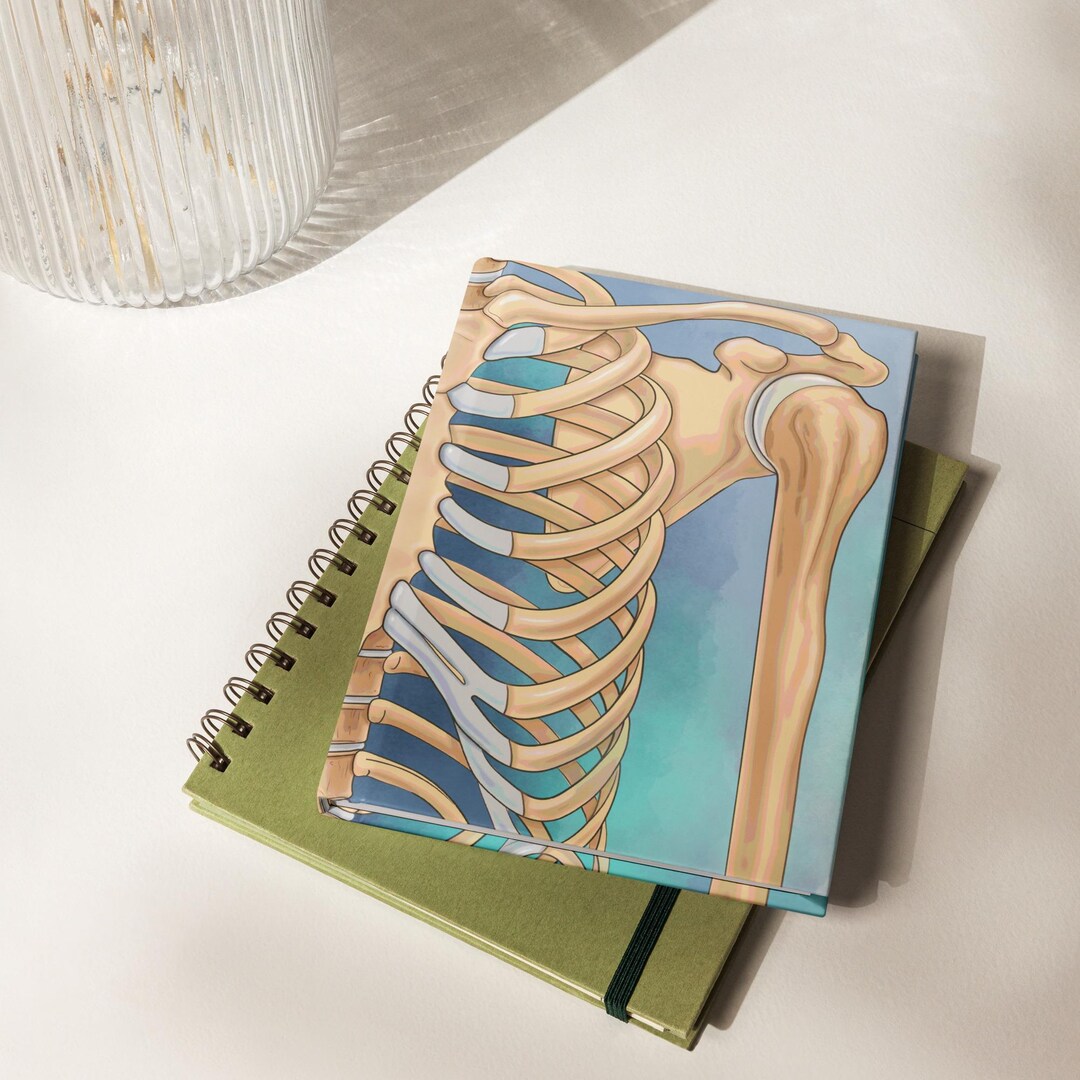 Anatomy Art Journal Doctor Gift, Spine and Rib Anatomy Journal, Medical ...
