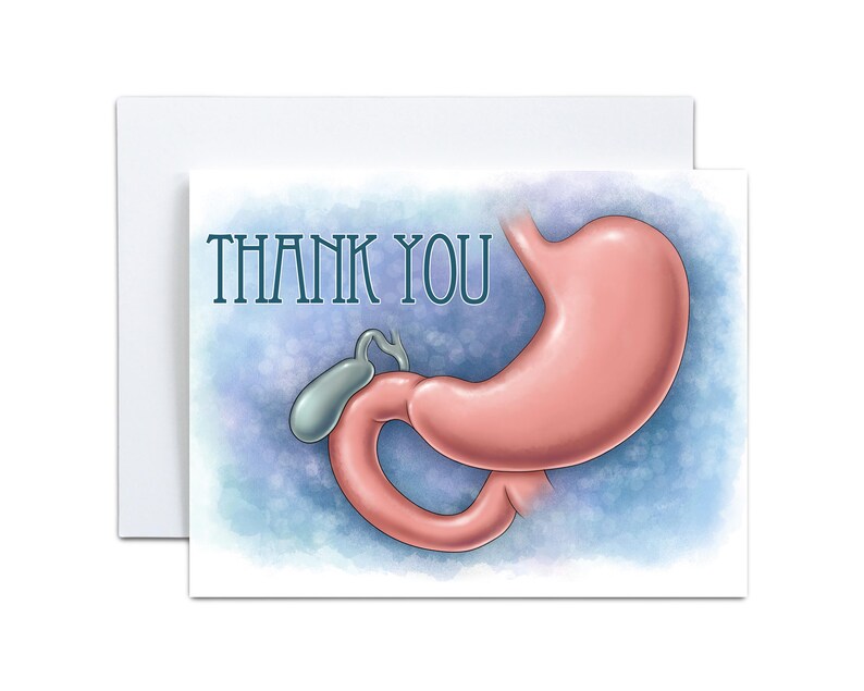 Thank You Card for GI Doctor, Healthcare Greeting Card, Stomach ...