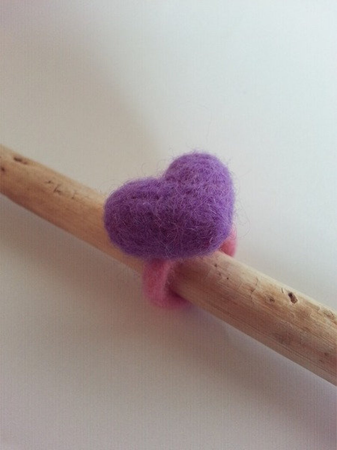 Felt Ring With Heart - Etsy UK