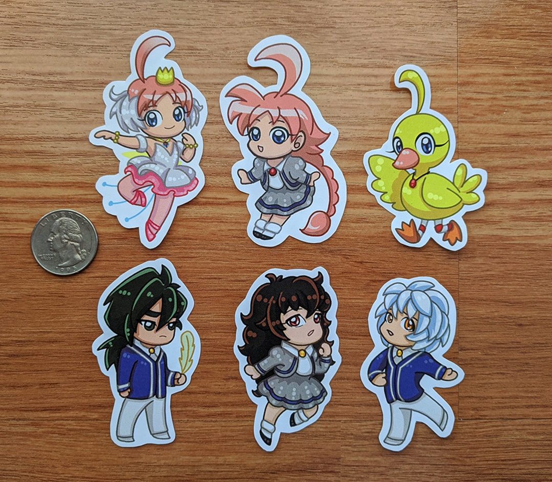 Princess Tutu Chibi Art Sticker Set of 6 - Etsy