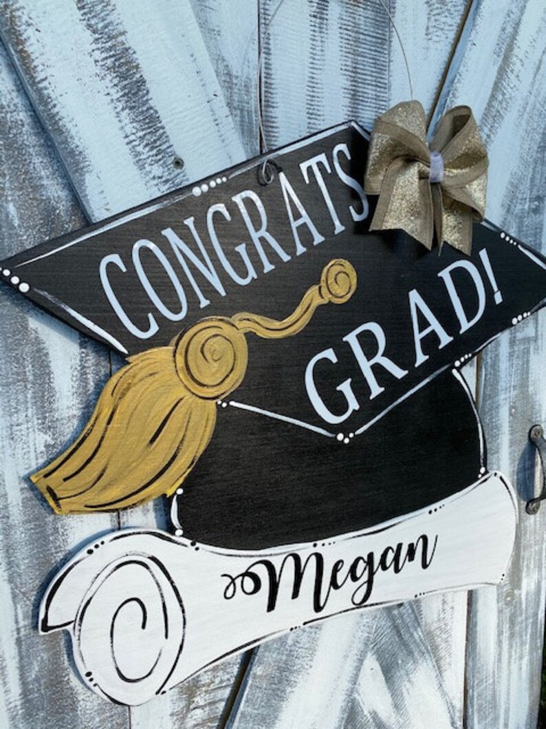 Graduation Cap Door Hanger - Etsy