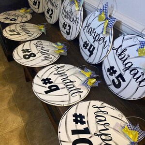 Volleyball Locker Sign, Mini Door Hanger, Coach Gift, Senior Gift, or ...
