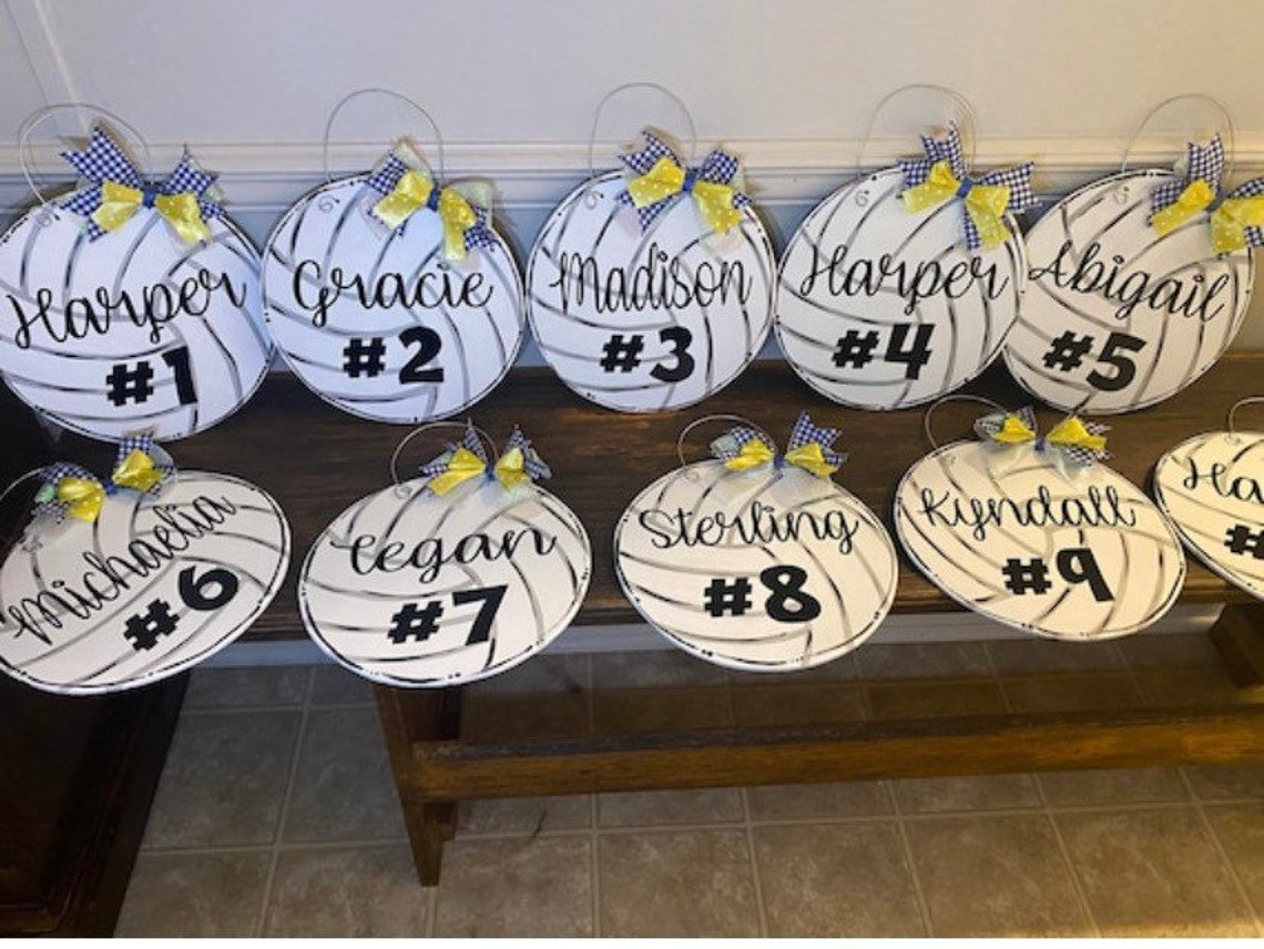 Volleyball Locker Sign, Mini Door Hanger, Coach Gift, Senior Gift, or ...
