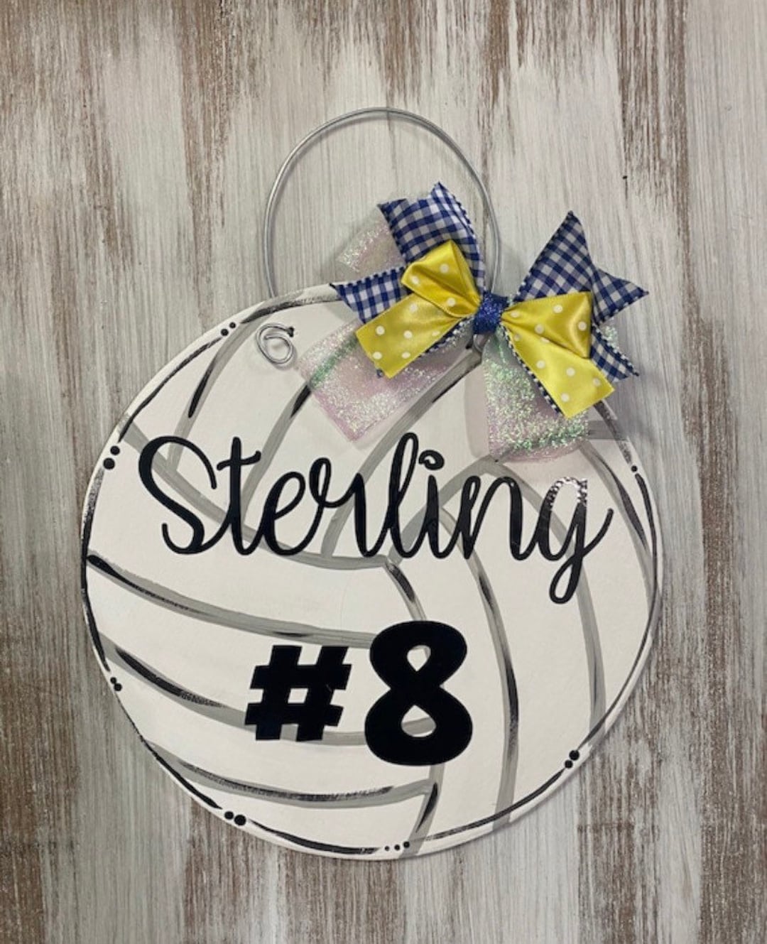 Volleyball Locker Sign, Mini Door Hanger, Coach Gift, Senior Gift, or ...