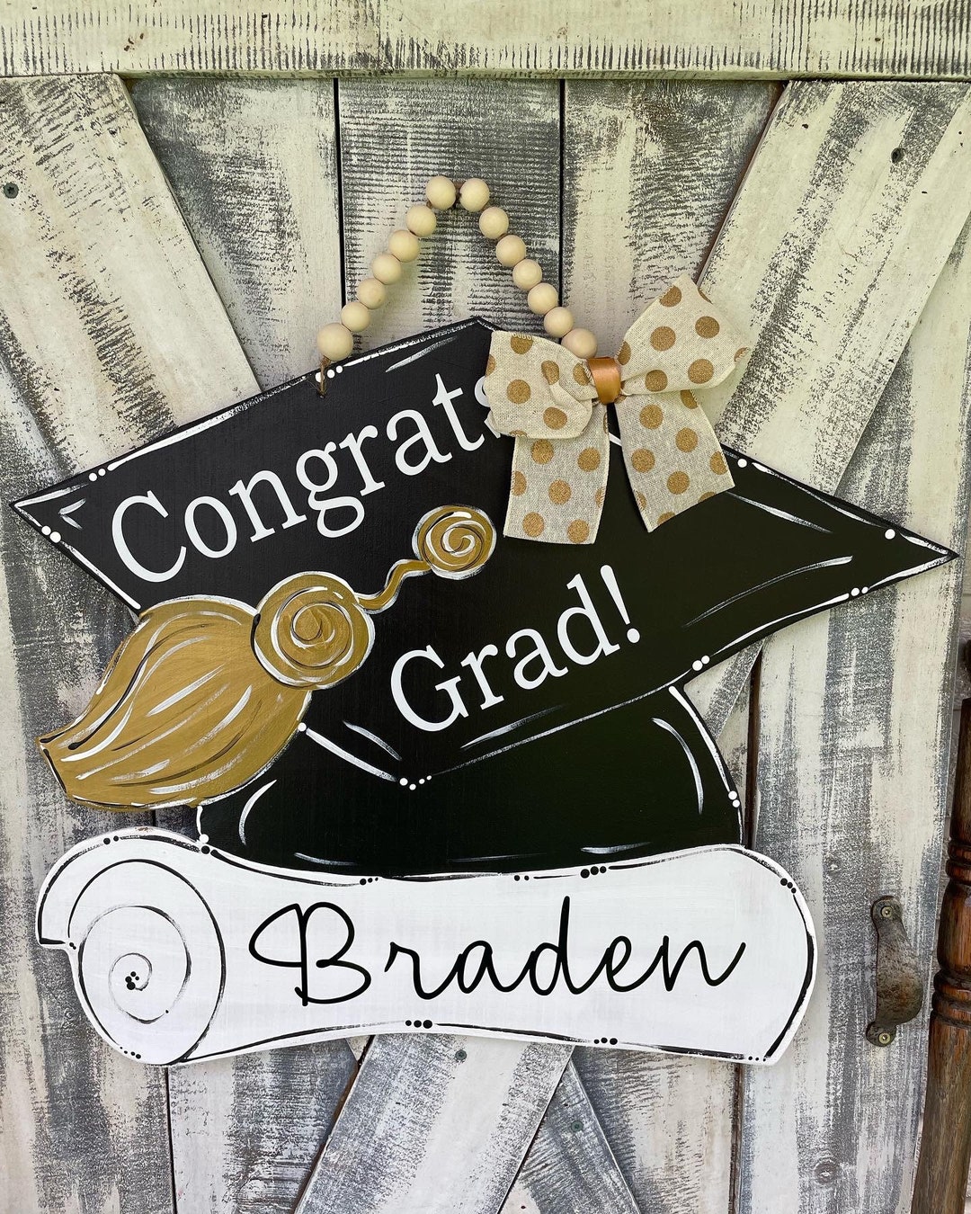 Graduation Cap Door Hanger - Etsy