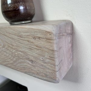 10cm X 15cm Limed Solid Oak Mantel Beam Modern Fireplace Shelf Wooden ...