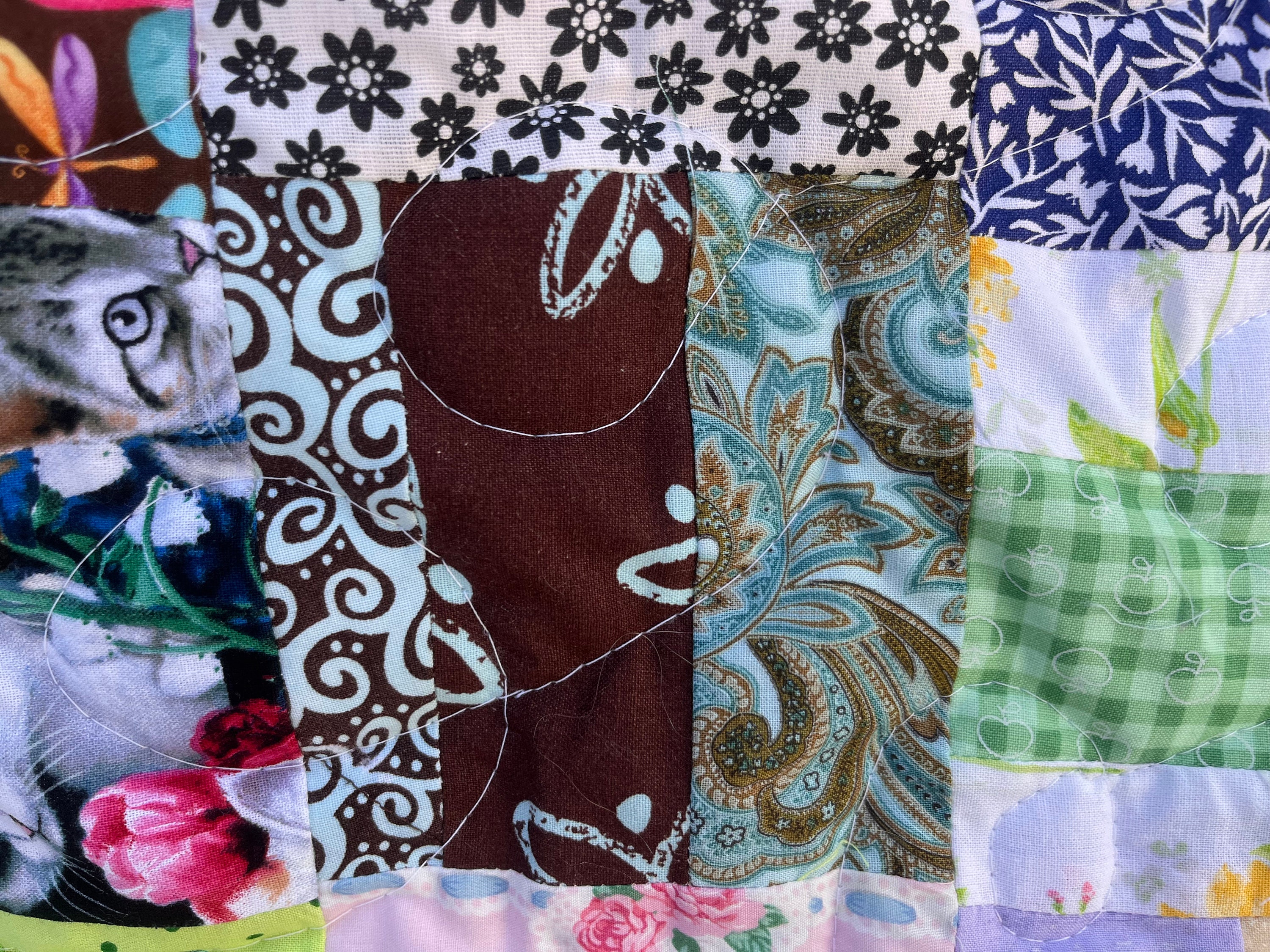 Colorful Handmade Scrappy I SPY Quilt for Baby or Lap Quilt for Adult ...