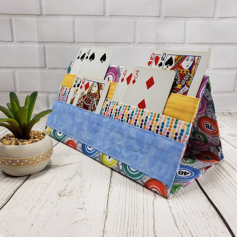 Silver Fabric Card Holder - Etsy