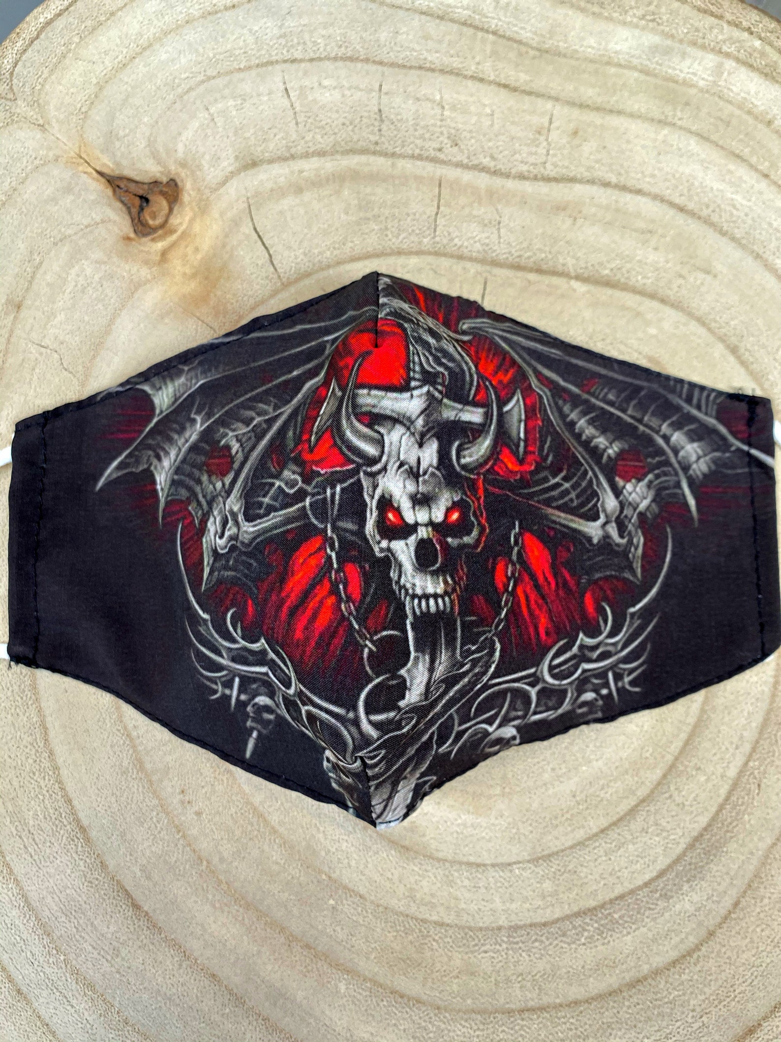 Fallen Angel Skull Mask - Etsy