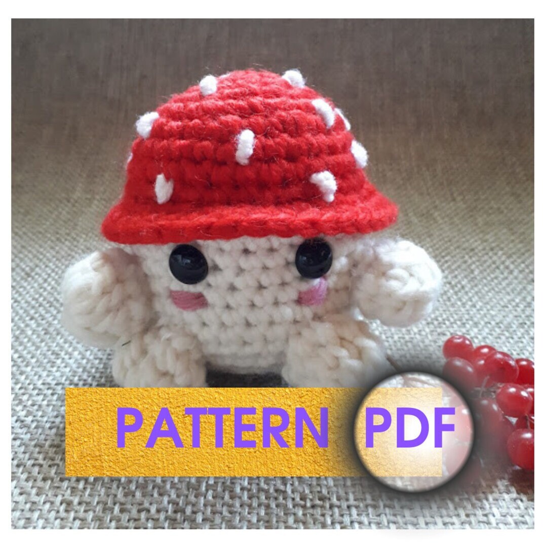 Crochet Mushroom Boy Amigurumi Pattern, Mini Chunky Forest Toy (PDF ...