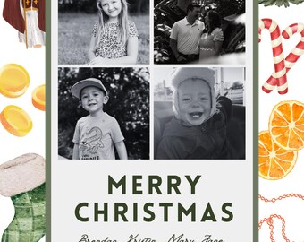 Christian Christmas Card, Religious Rosary Christmas Card, Catholic ...