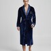 Mens Navy Blue Personalized Velvet Robe,man Luxury Robe, Men Robe ...