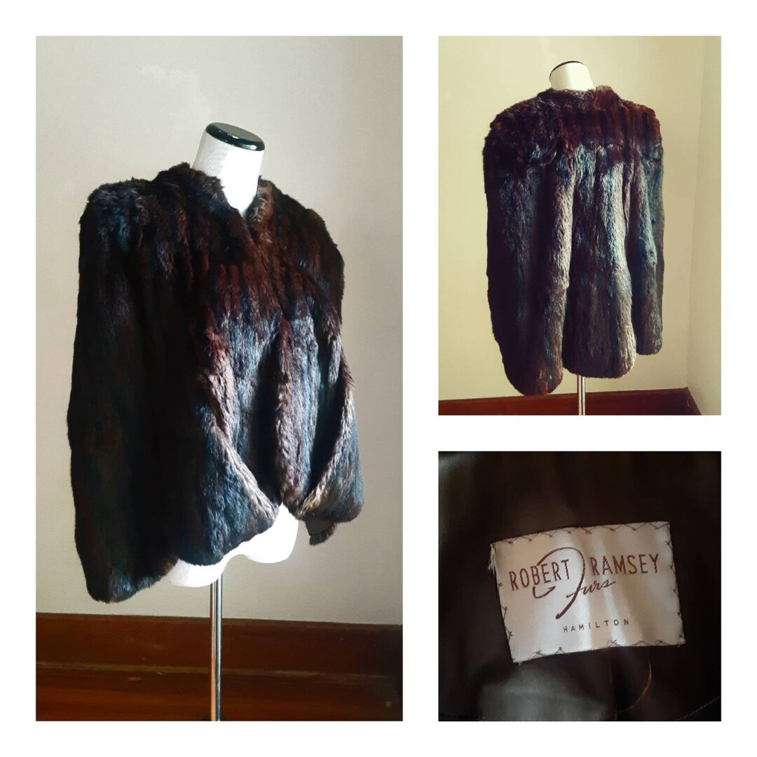 Vintage Auburn Brown Mink Capelet Stole /sable Fur Vtg 50s Mid-century ...